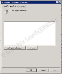 Assigning Lock pages in Memory – SQL Server | Learn SQL With Bru